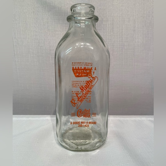 R.L. Mathis | Accents | Vintage R L Mathis Dairy Decatur Georgia Quart ...
